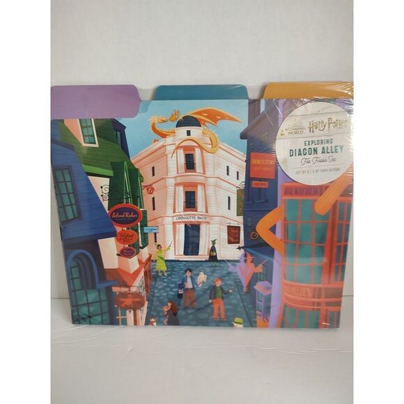 Office | Harry Potter Exploring Diagon Alley File Folder Set Set Of 9 ...